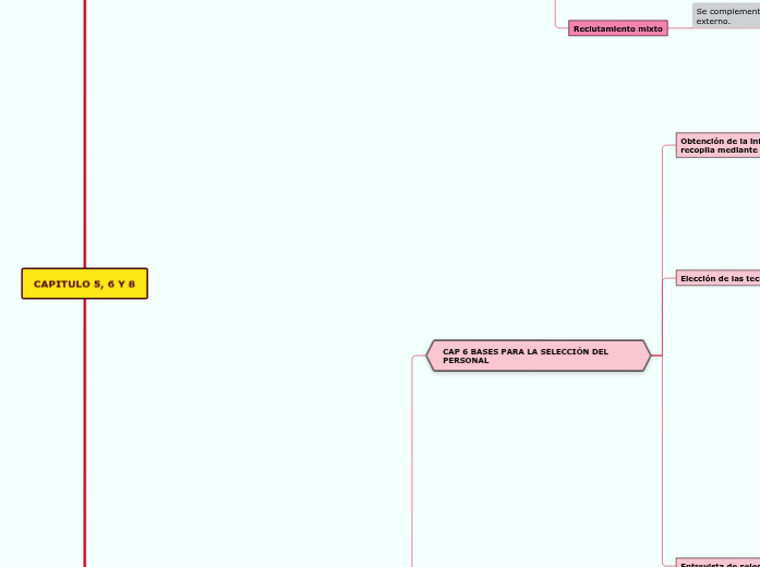 CAPITULO 5, 6 Y 8 - Mind Map